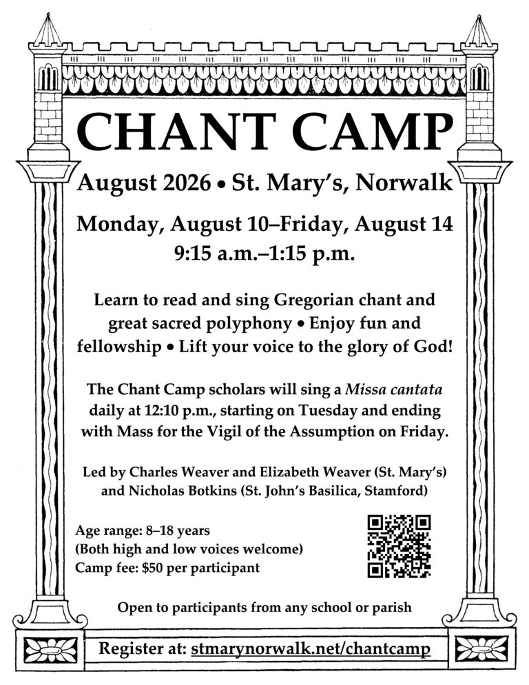 Save The Date: Chant Camp Aug. 10–14